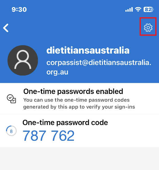 iMIS Two-Factor Authentication (2FA) Setup and Troubleshooting – Dietitians Australia